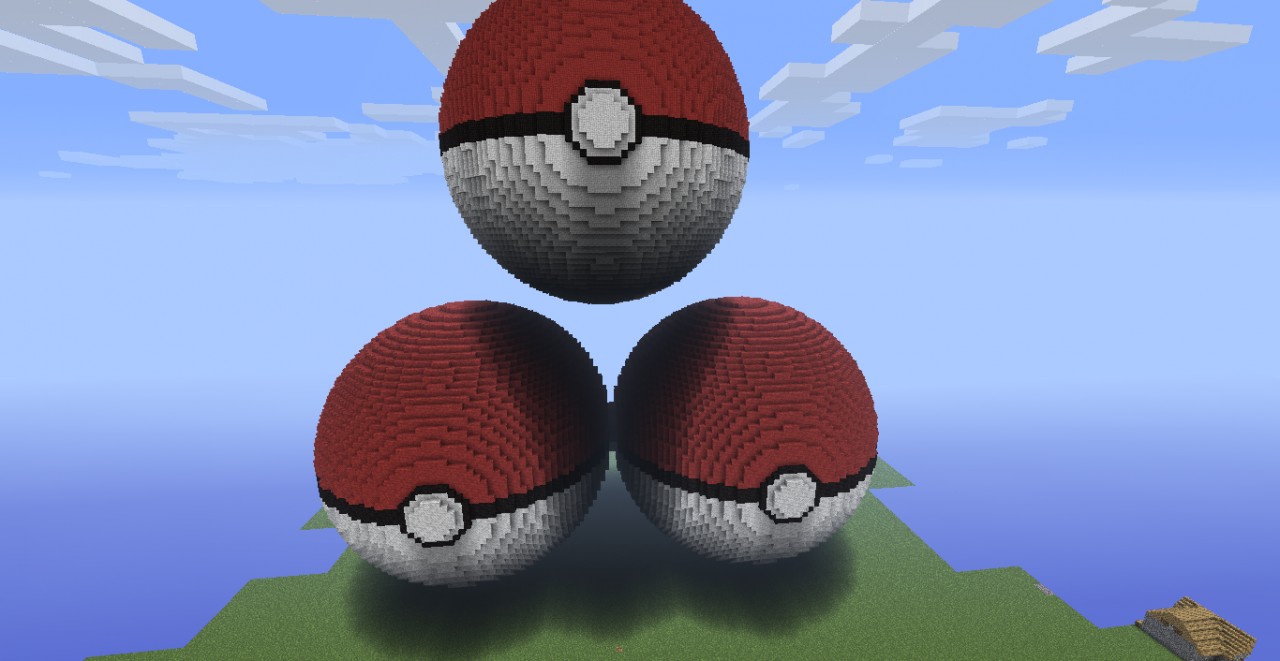 3 pokeball Minecraft Map