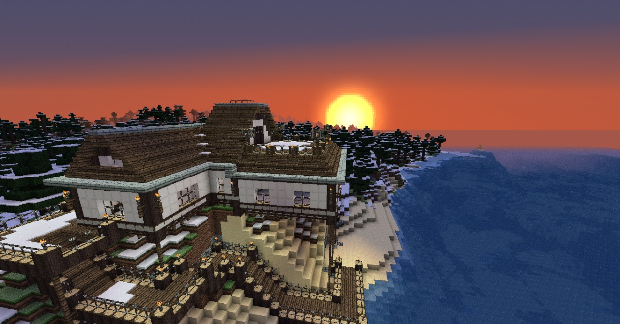 House with sea view Minecraft Map