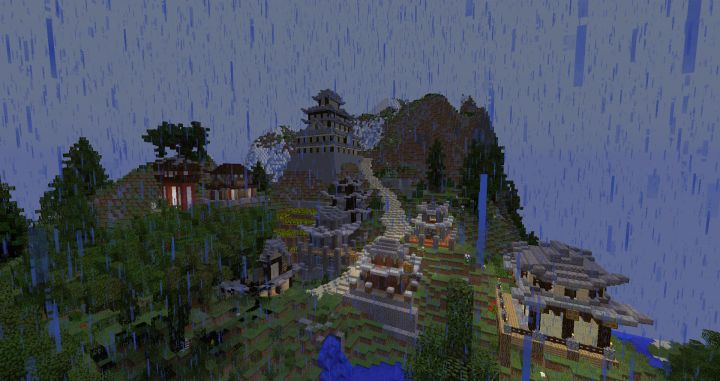 Asian city - survival mode Minecraft Map