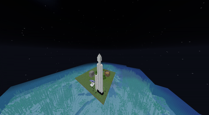Falcon 9 Heavy Minecraft Map