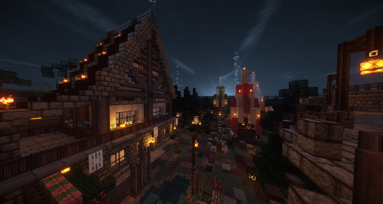 Moonwell Sanctuary Traders Hub Minecraft Map