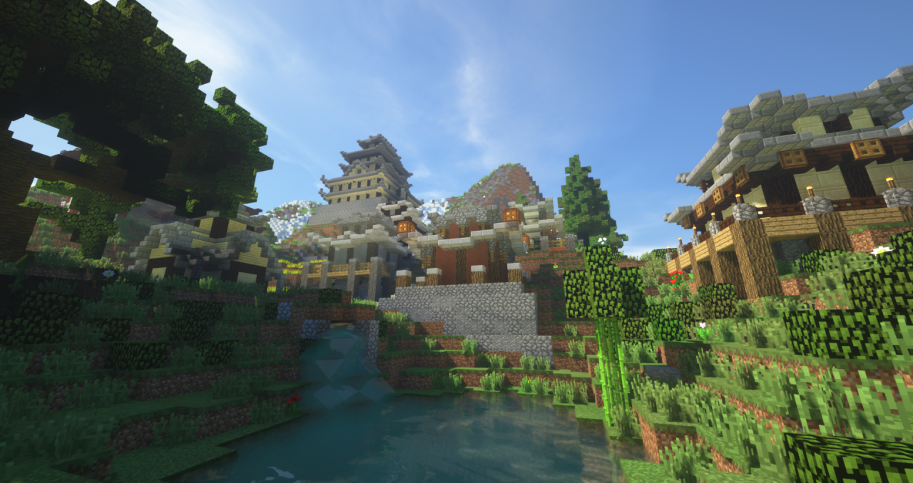 Asian city - survival mode Minecraft Map