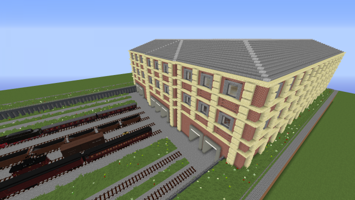 RAILWAY MUSEUM (Immersive Railroading) Minecraft Map
