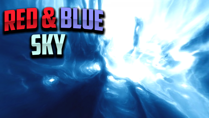 Red & Blue Night Sky Overlay Minecraft Texture Pack