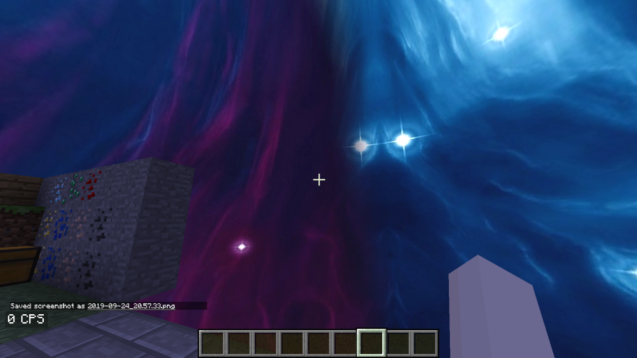 Red & Blue Night Sky Overlay Minecraft Texture Pack