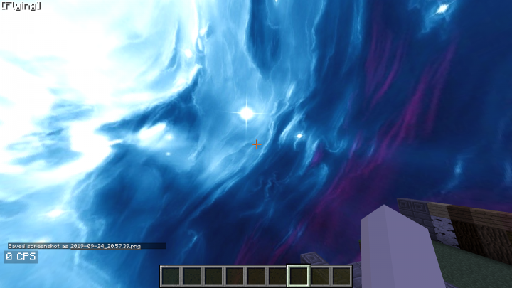 Red & Blue Night Sky Overlay Minecraft Texture Pack