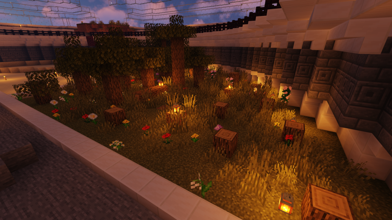 Vanilla Survival Server Arena Minecraft Map