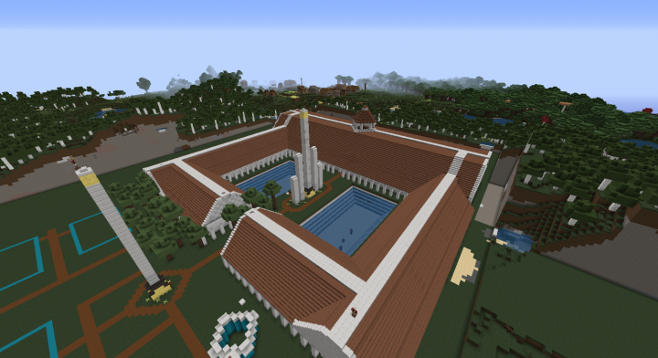 Roman Themed Bath-House Minecraft Map