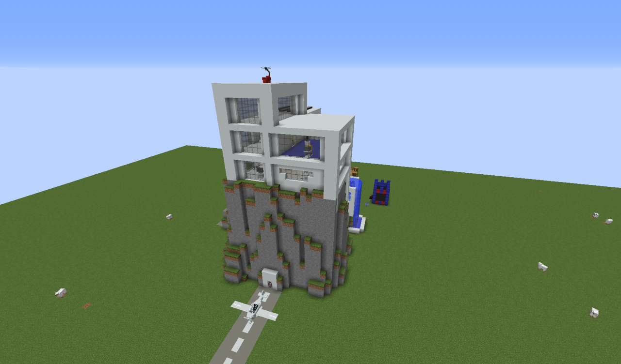 Modded Modern House 5 mods 1.12.2 Minecraft Map