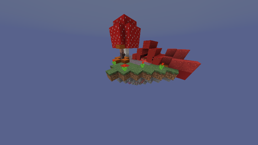 Bedwars single,simple,red island Minecraft Map