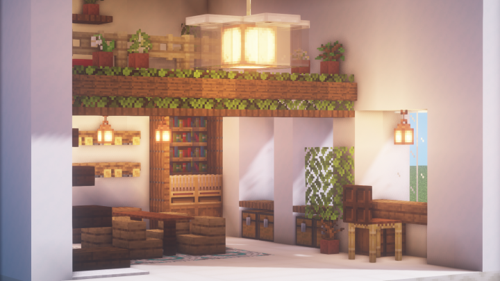 Cozy Indoor Garden Loft Minecraft Project