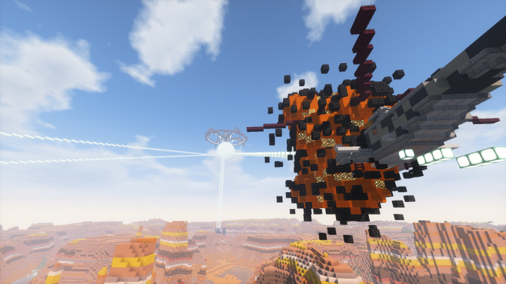 Alien Orbital Laser Artillery Minecraft Map