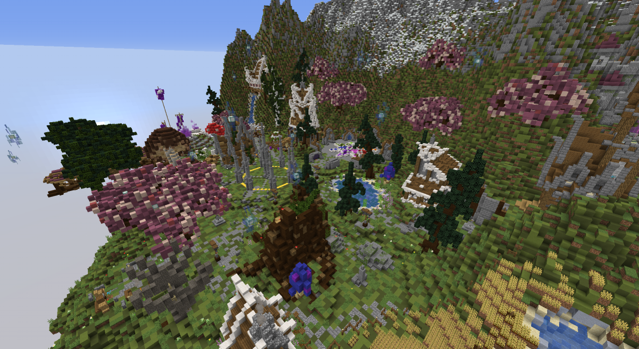 Floating Island Hub Minecraft Map