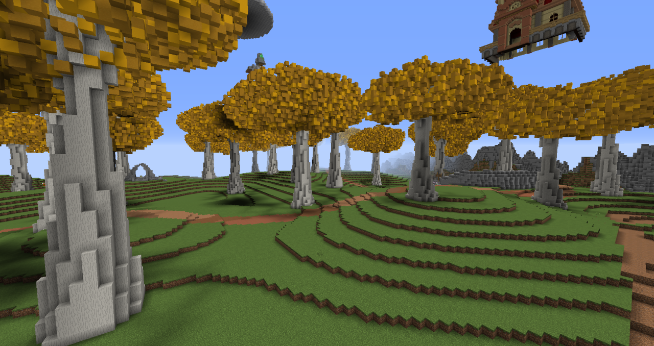 Mushrooms and Yellowtrees Minecraft Map