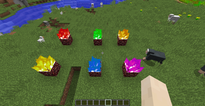 Colored Fires Minecraft Mod