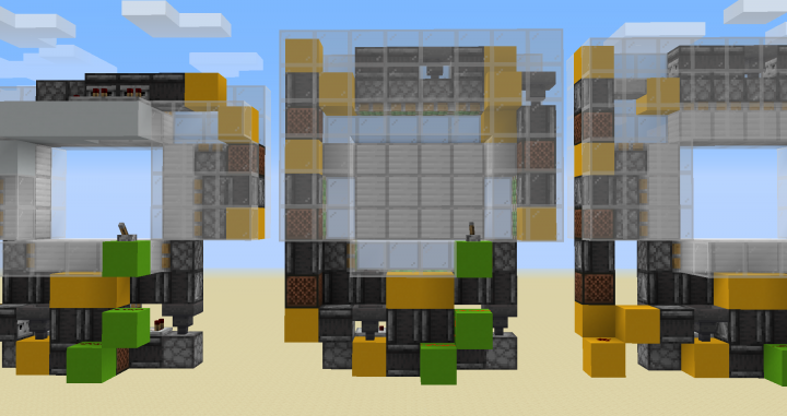 4x3 Spiral Door Minecraft Map