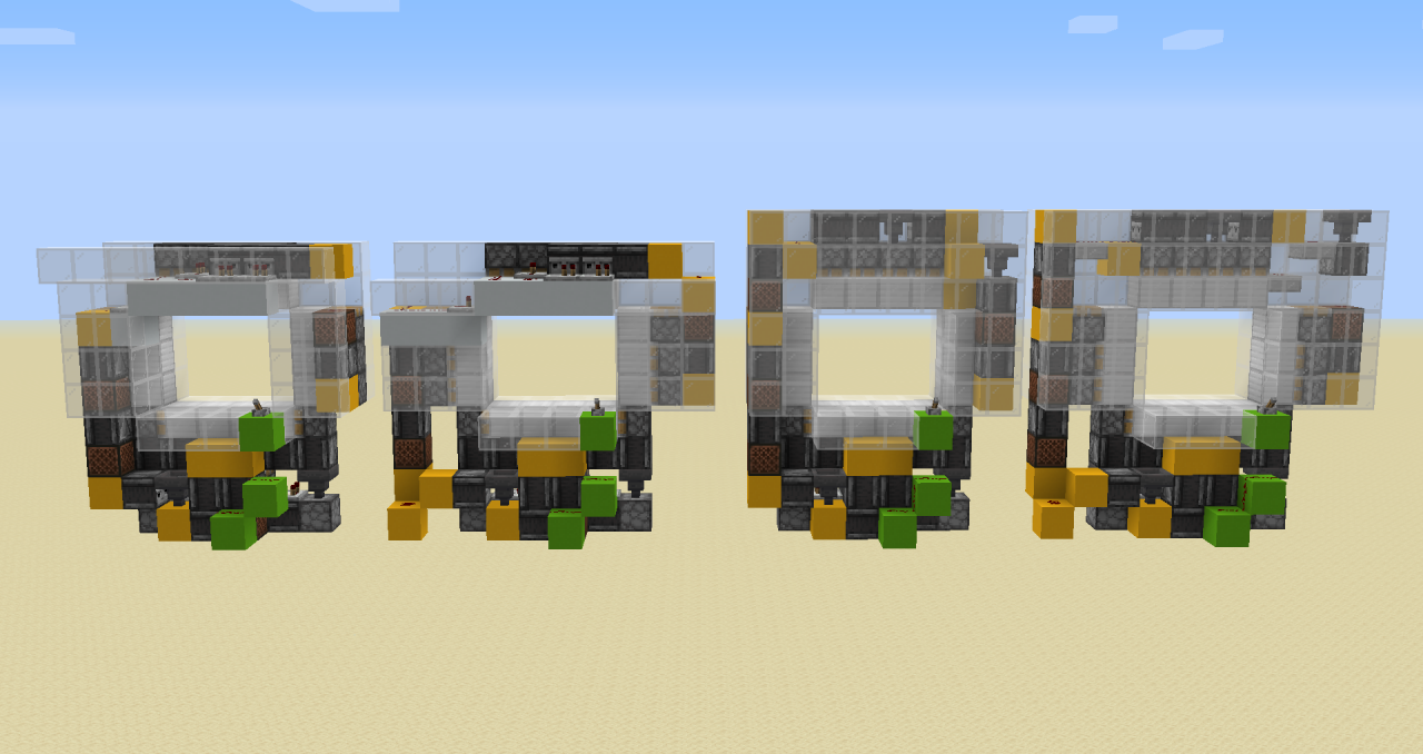 4x3 Spiral Door Minecraft Map