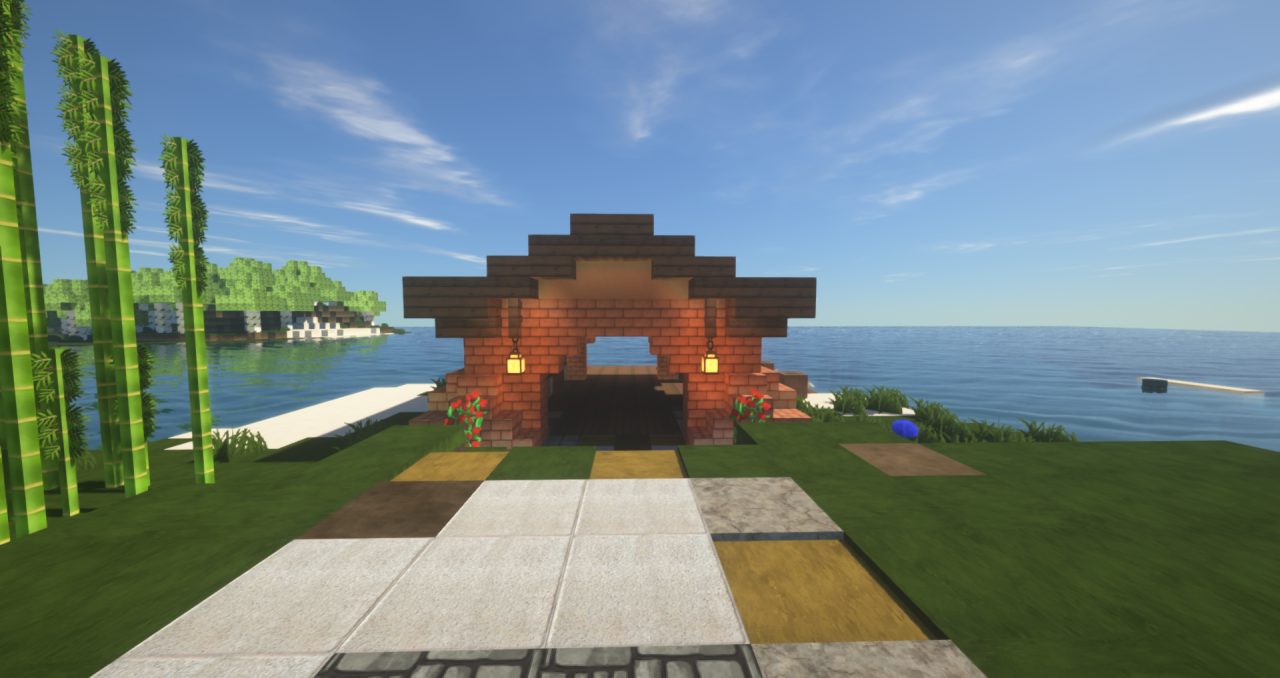 Basic Brick Fishing Hut Minecraft Map