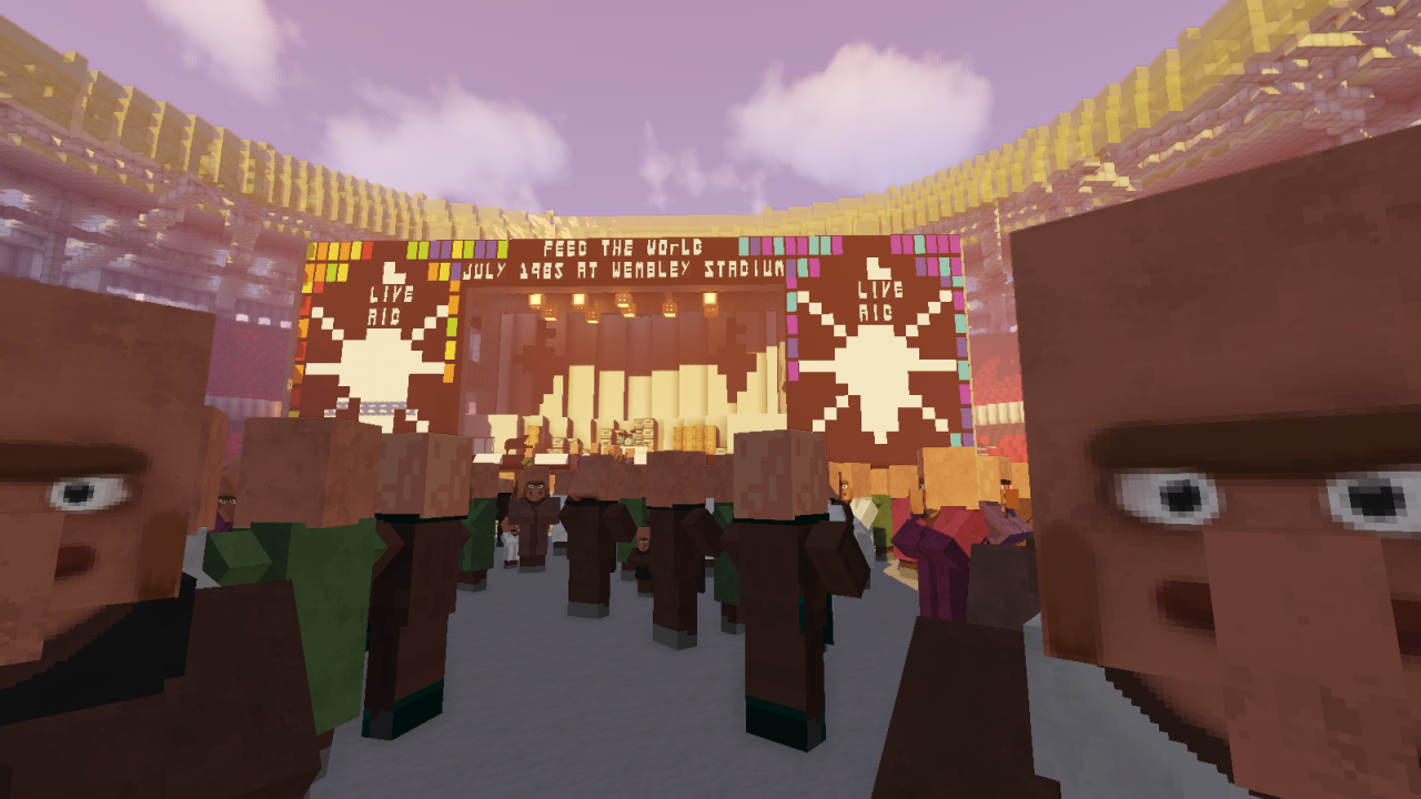 Live AID (wembley stadium) Minecraft Map