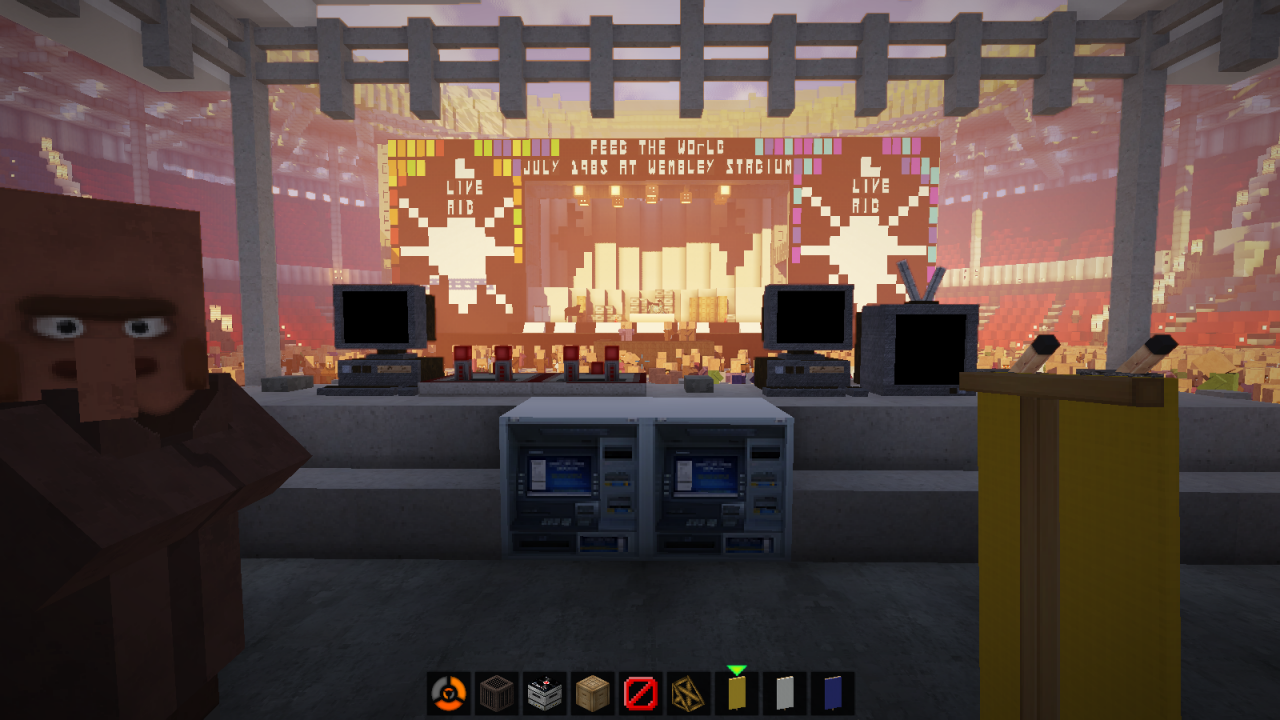 Live AID (wembley stadium) Minecraft Map