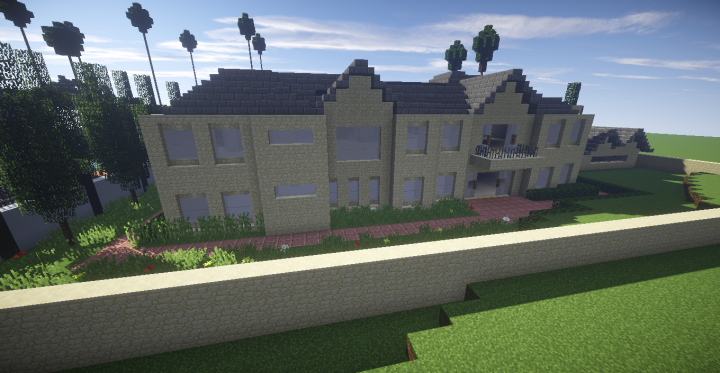 Big Mansion In Bevelly Hills Minecraft Map