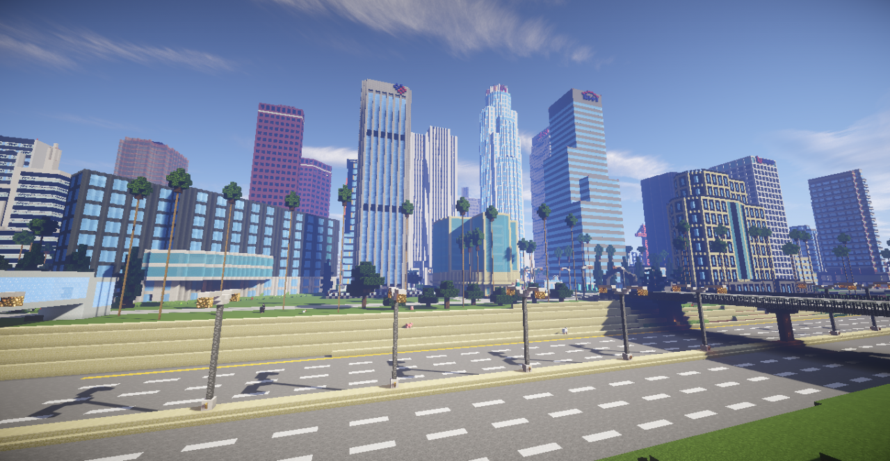 preview of los angeles map Minecraft Map