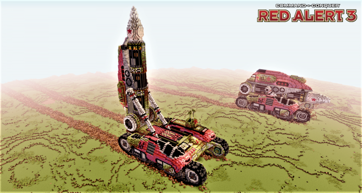 V4 rocket launcher | C&C Red Alert 3 Minecraft Map