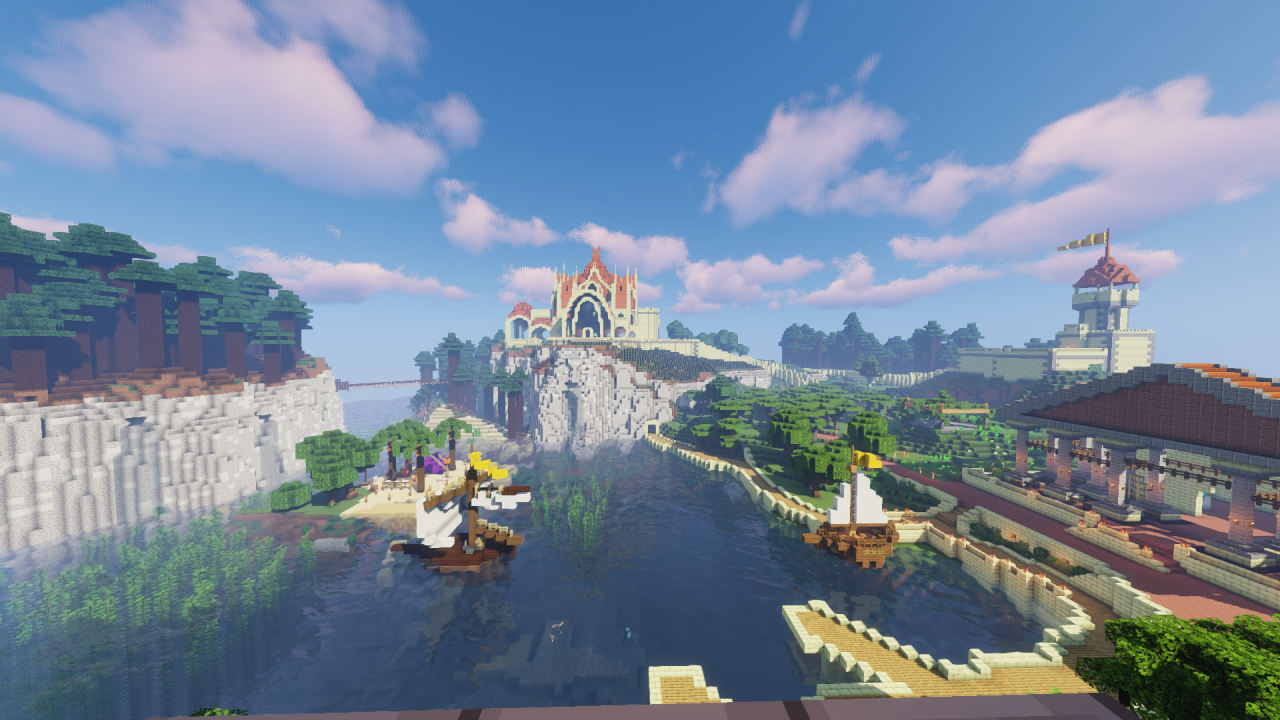 The Alabaster Bastion of the Algheriai Province Minecraft Map