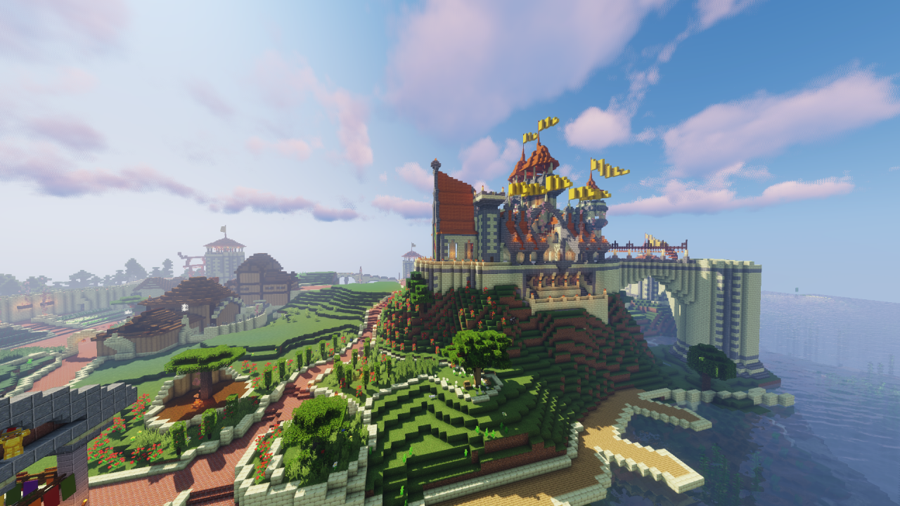 The Alabaster Bastion of the Algheriai Province Minecraft Map