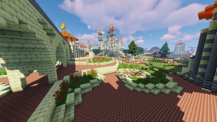 The Alabaster Bastion of the Algheriai Province Minecraft Map