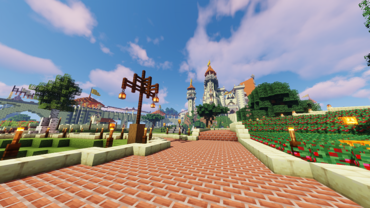 The Alabaster Bastion of the Algheriai Province Minecraft Map