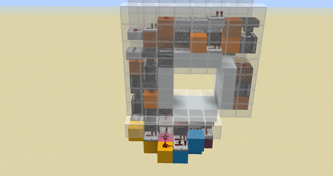 3x3 Spiral Door Faster than Supercharged Minecraft Map