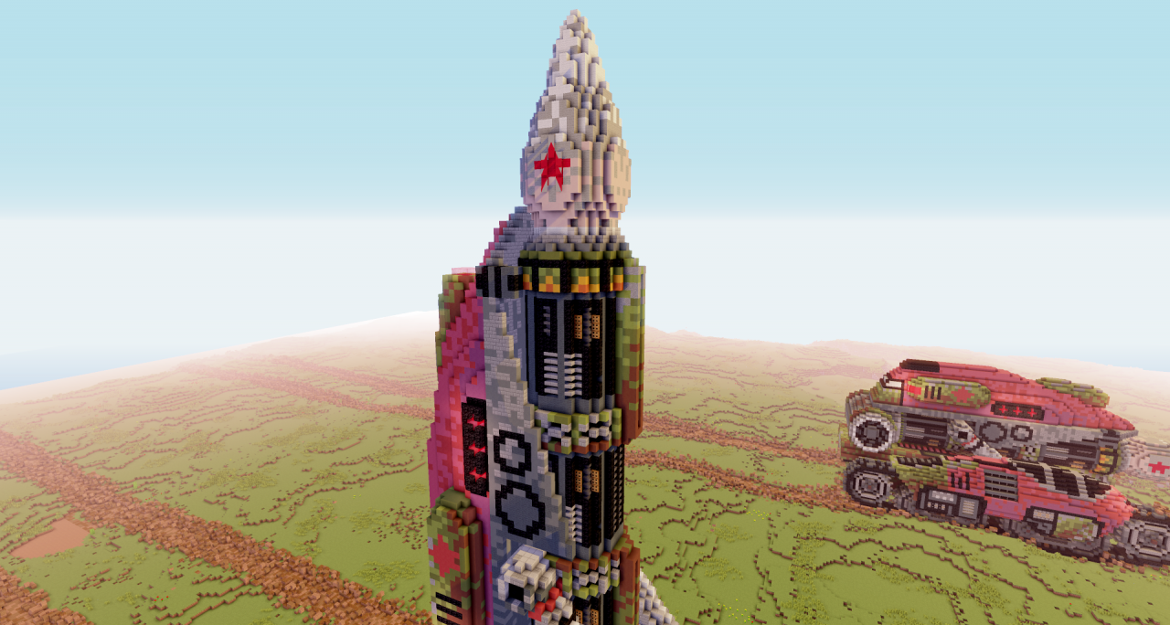 V4 rocket launcher | C&C Red Alert 3 Minecraft Map