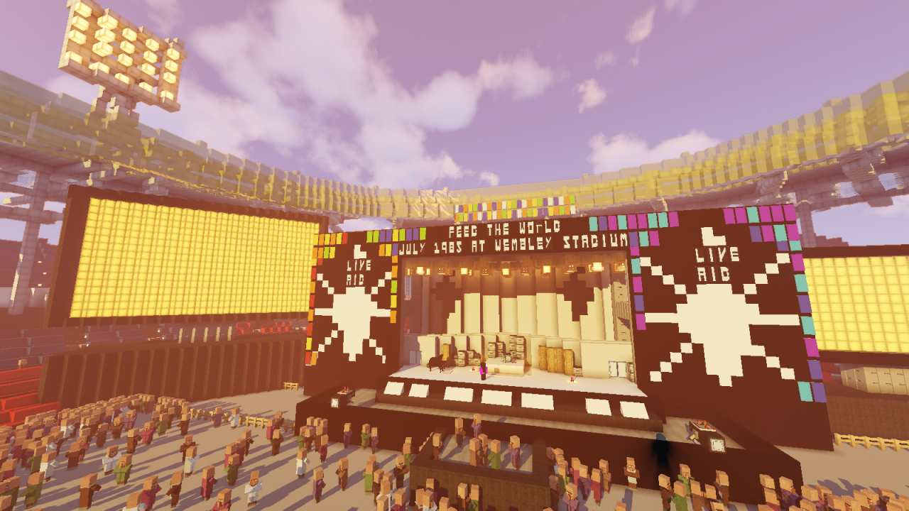 Live AID (wembley stadium) Minecraft Map