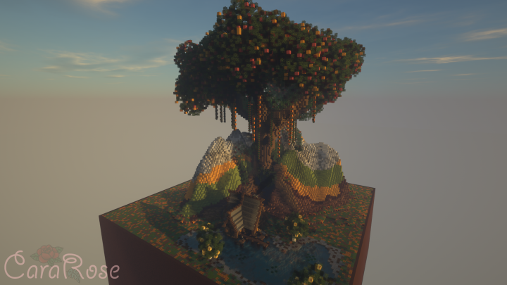 Autumn Tree of 22 | Medieval House | Landscape | Minecraft Timelapse ...