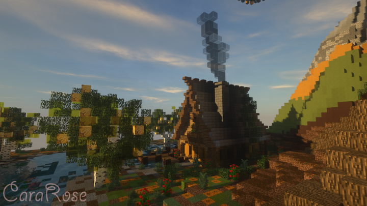 Autumn Tree of 22 | Medieval House | Landscape | Minecraft Timelapse ...