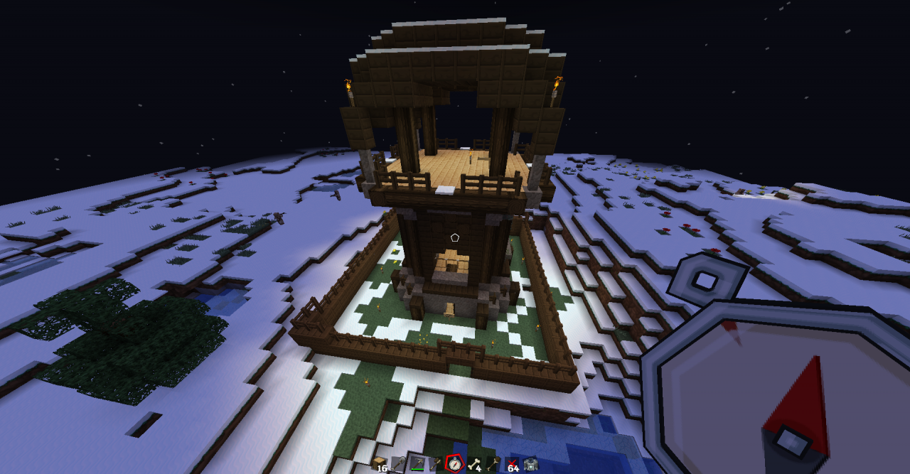 wooden watch tower Minecraft Project