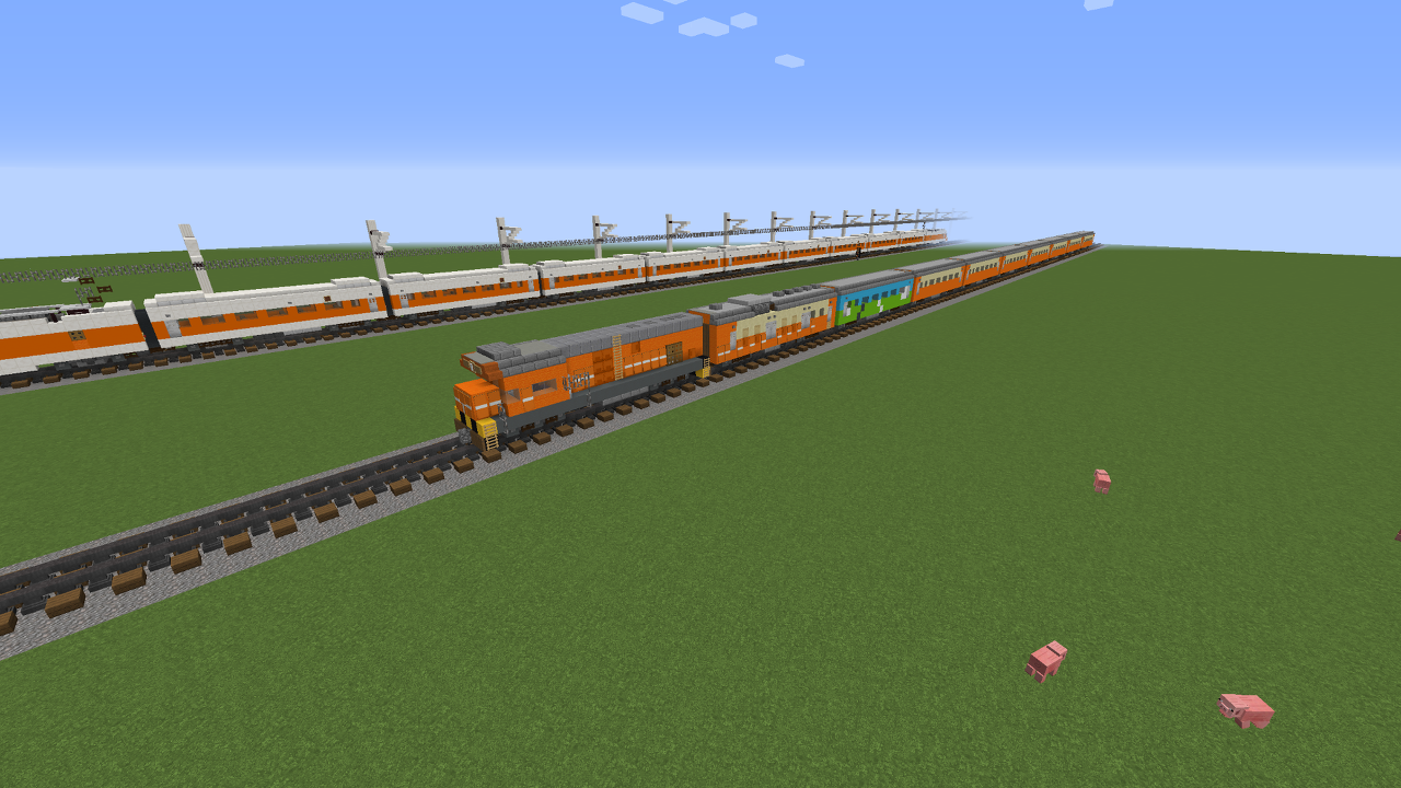 Taiwan railway R100 train Minecraft Map
