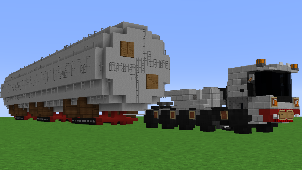 Larger Heavy Transport Truck w/ Large Silo | Minecraft Project ...