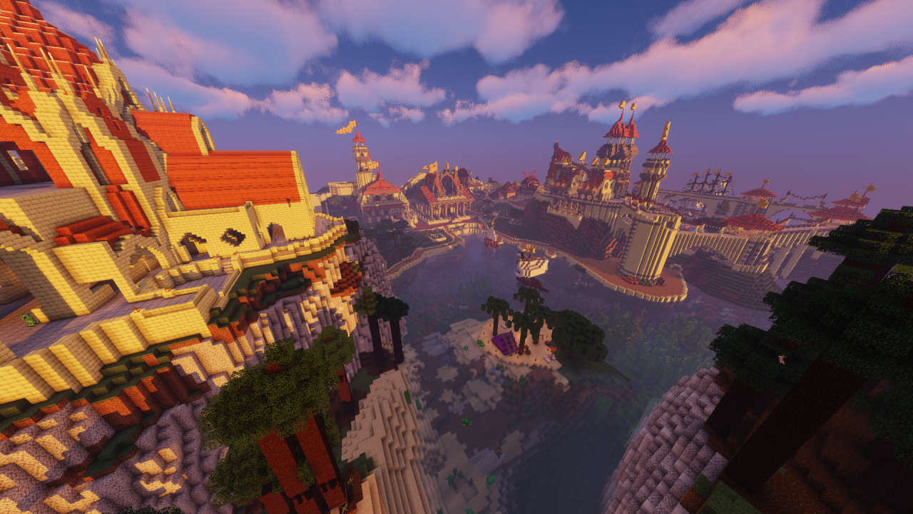 The Alabaster Bastion of the Algheriai Province Minecraft Map