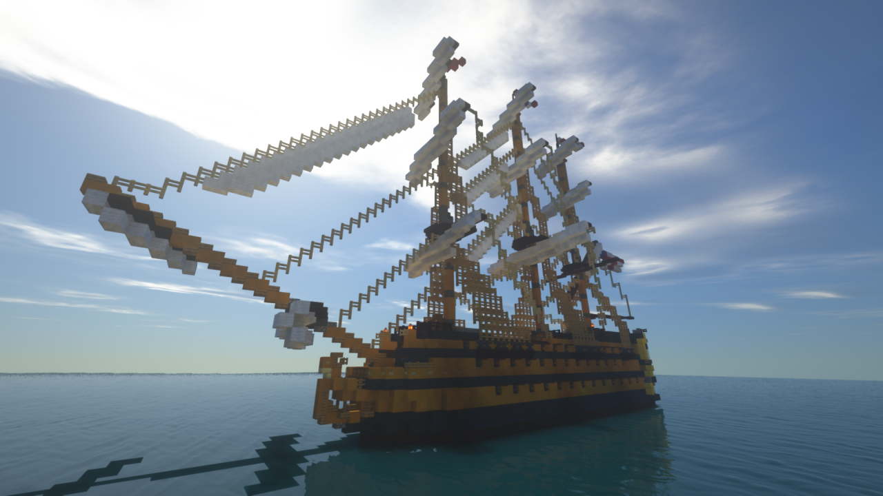 HMS Formidable 2nd rate ship of the line Minecraft Map