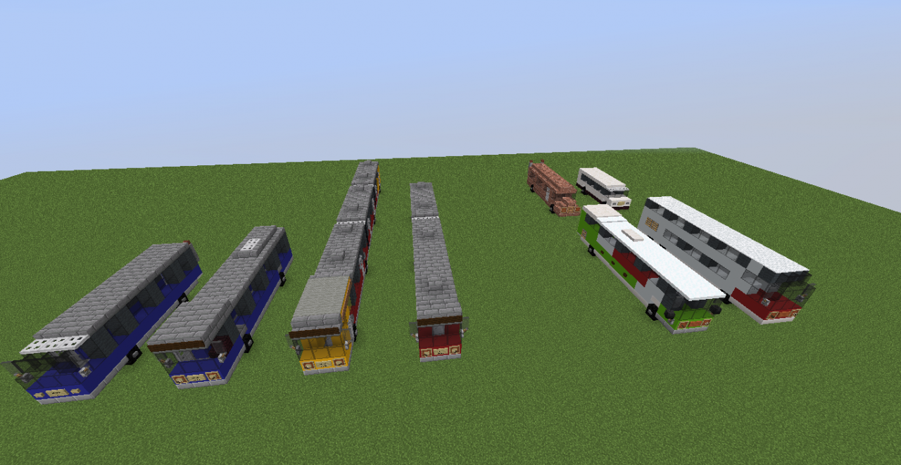 recopilación de buses minecraft/bus minecraft copilation Minecraft Map