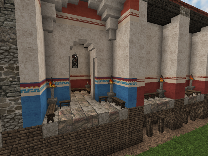 A Roman Bath House Minecraft Map
