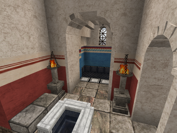 A Roman Bath House Minecraft Map