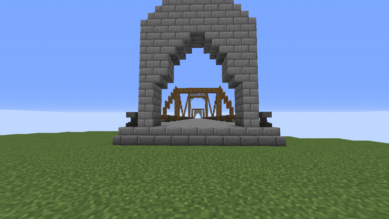 Huge medieval fantasy bridge Minecraft Map