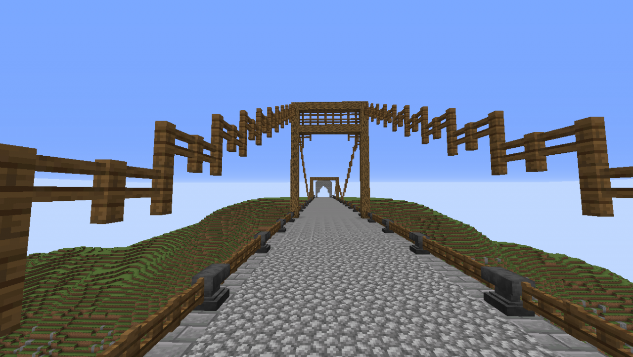 Huge medieval fantasy bridge Minecraft Map