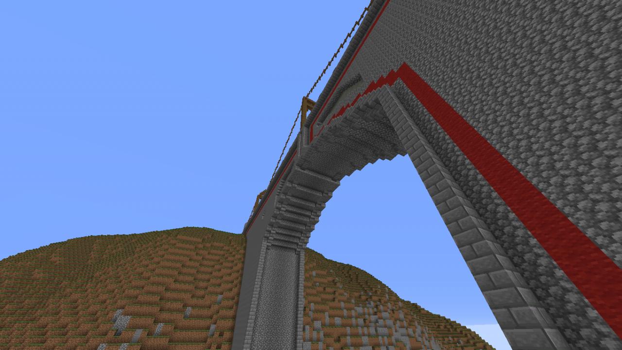 Huge medieval fantasy bridge Minecraft Map