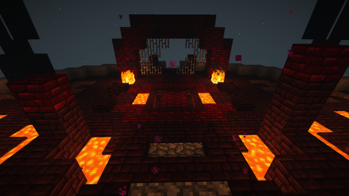 Flying Nether Temple 2.0 Minecraft Map
