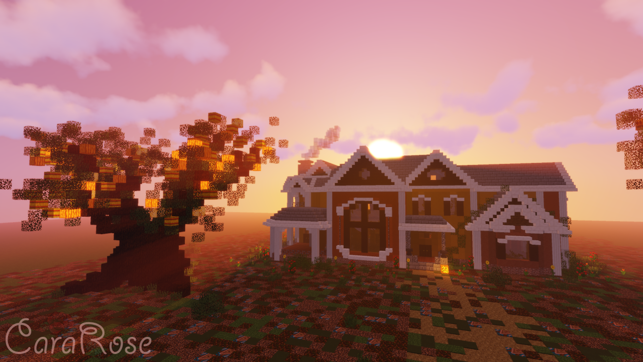 October Family House | Minecraft Timelapse Minecraft Map