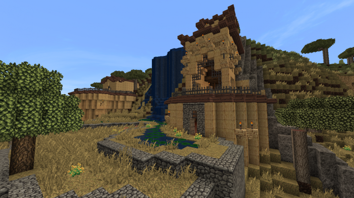 Monk's Savannah Habitat Minecraft Map